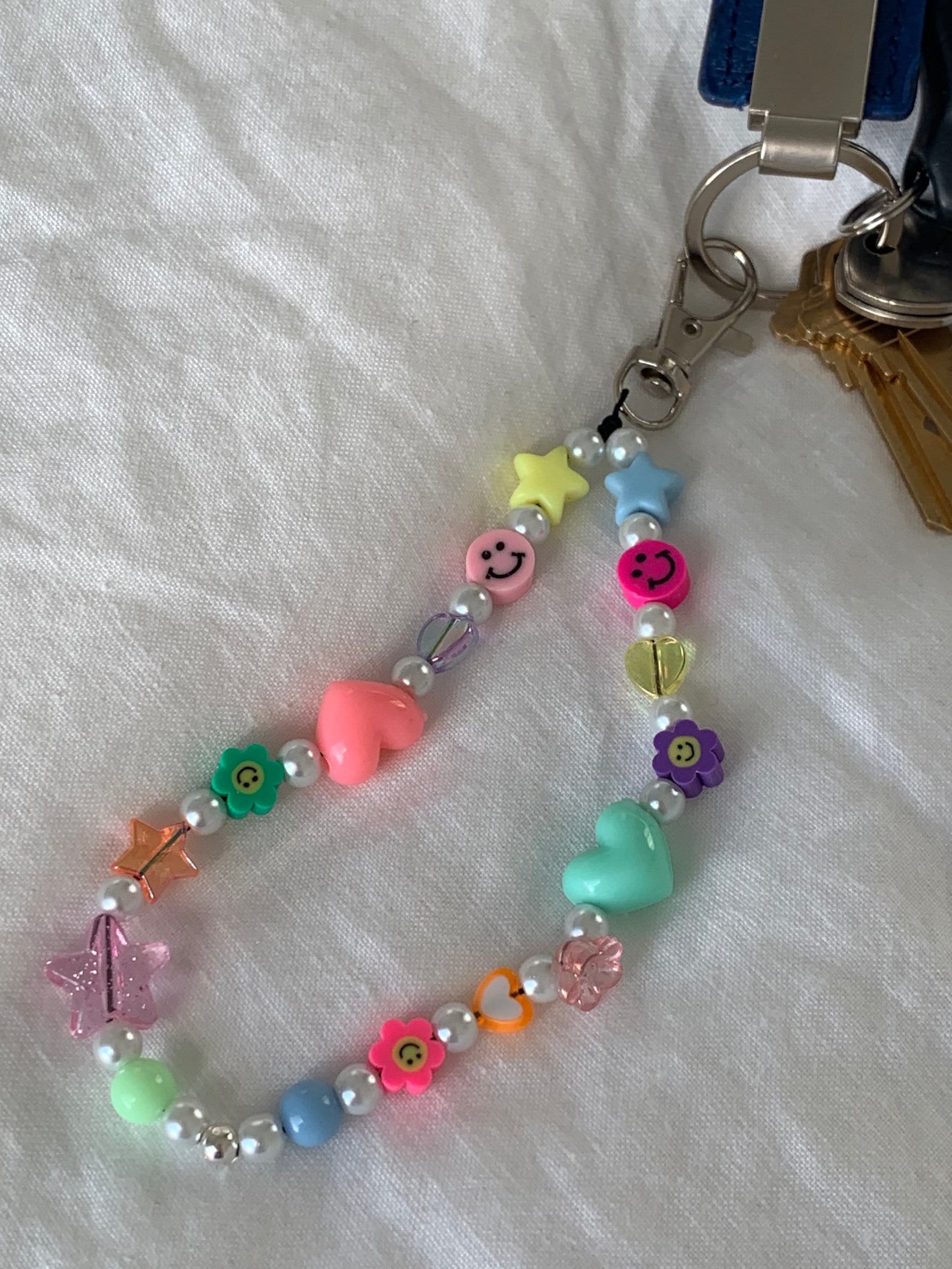 Lizzie Keychain Custom Keychain Y2K Accessories Beaded - Etsy