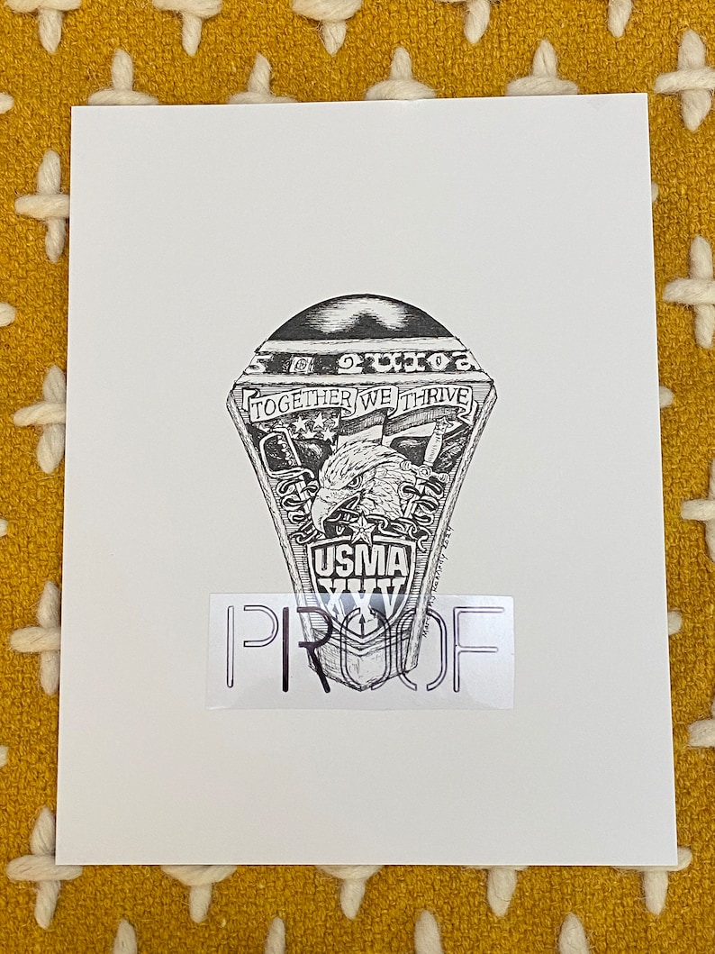 USMA Class of 2025 Ring Print, Signed and Numbered - Etsy