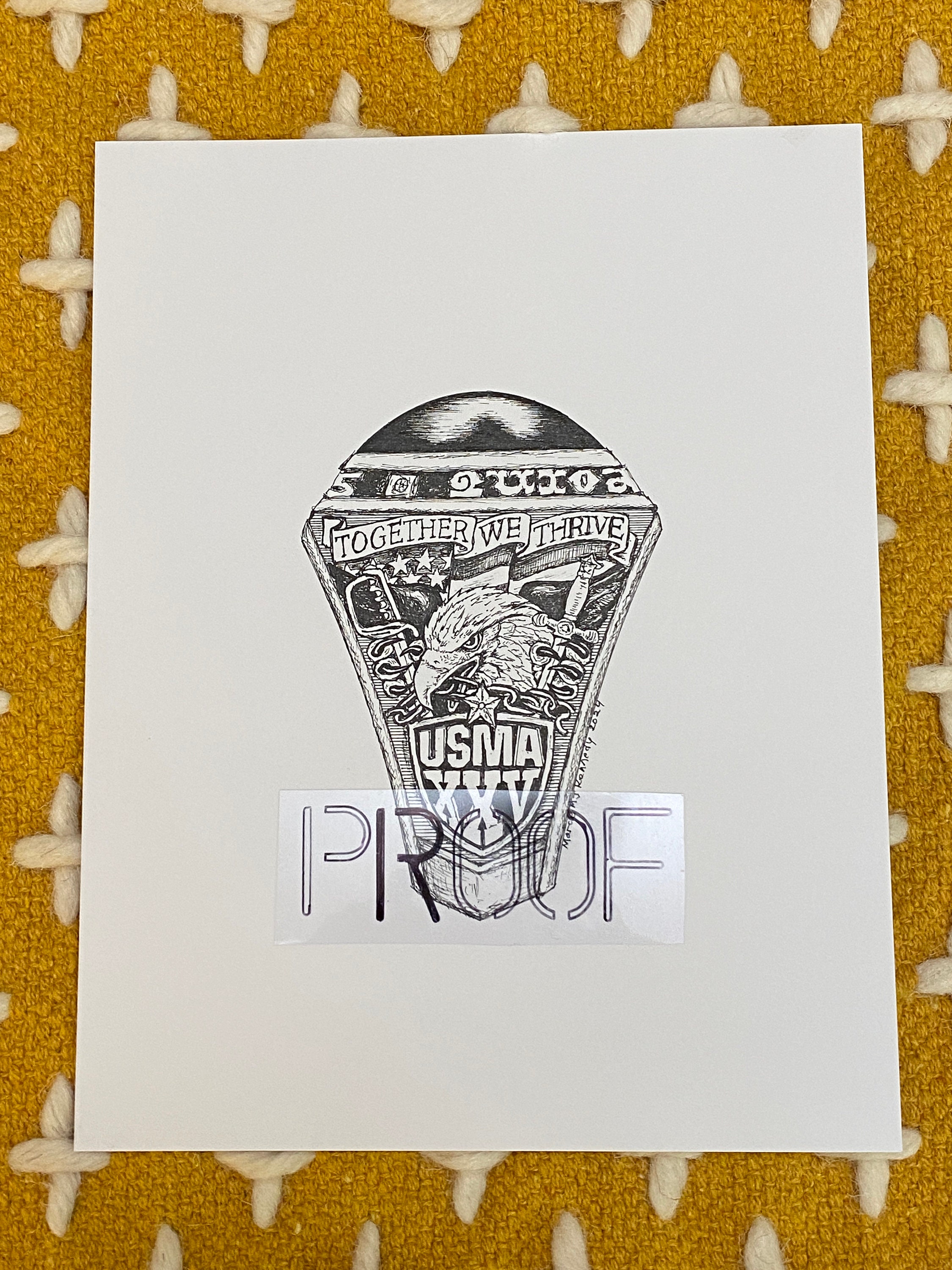 USMA Class of 2025 Ring Print, Signed and Numbered - Etsy