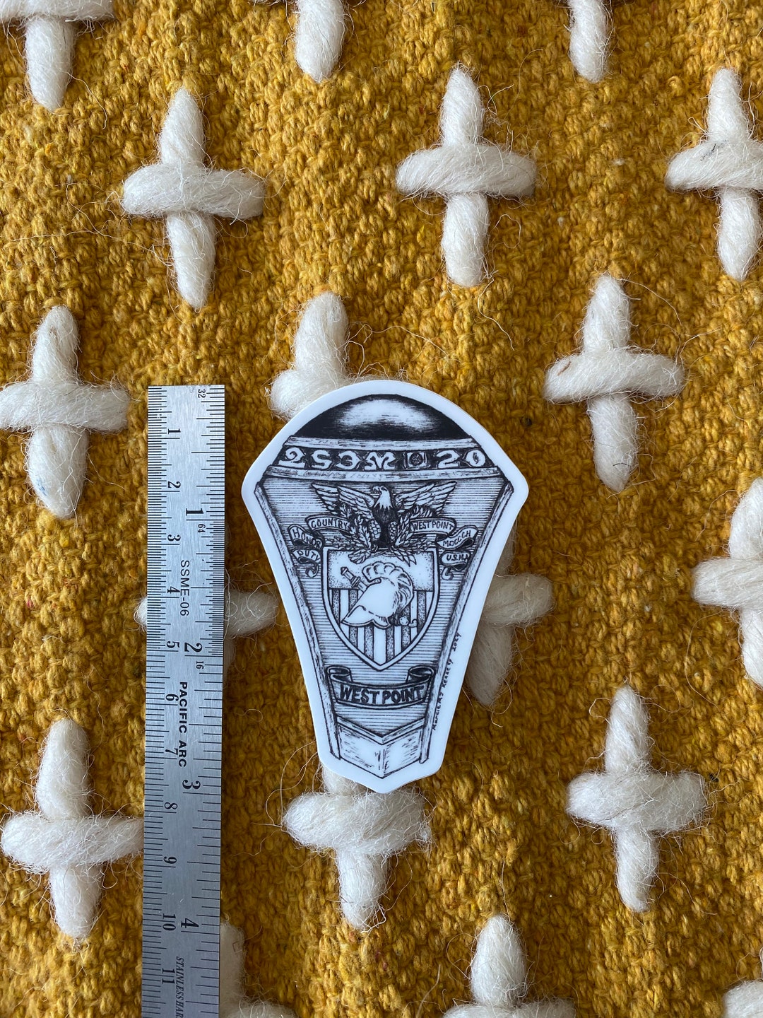 USMA Crest Ring Print Sticker - Etsy