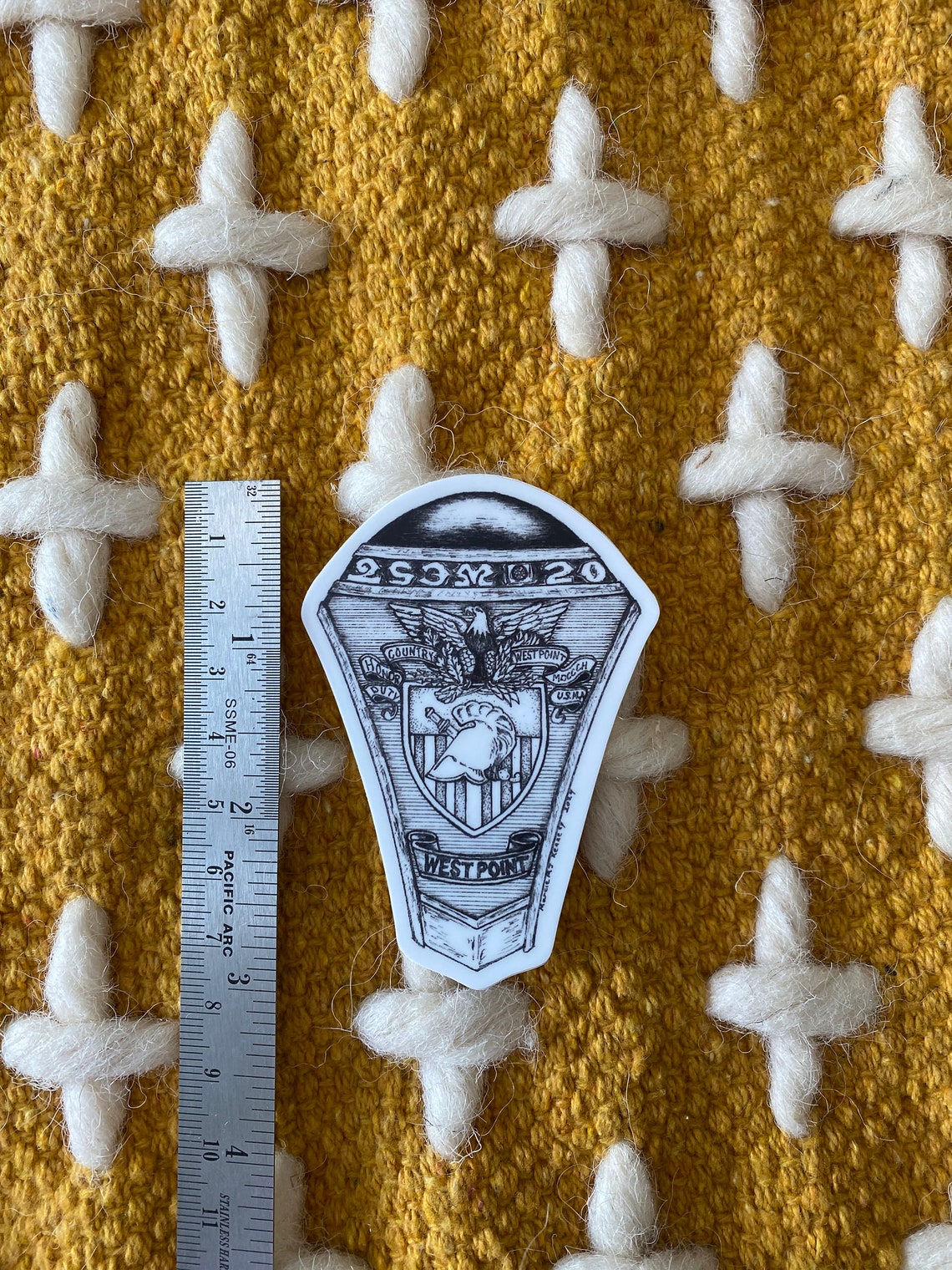 USMA Crest Ring Print Sticker - Etsy