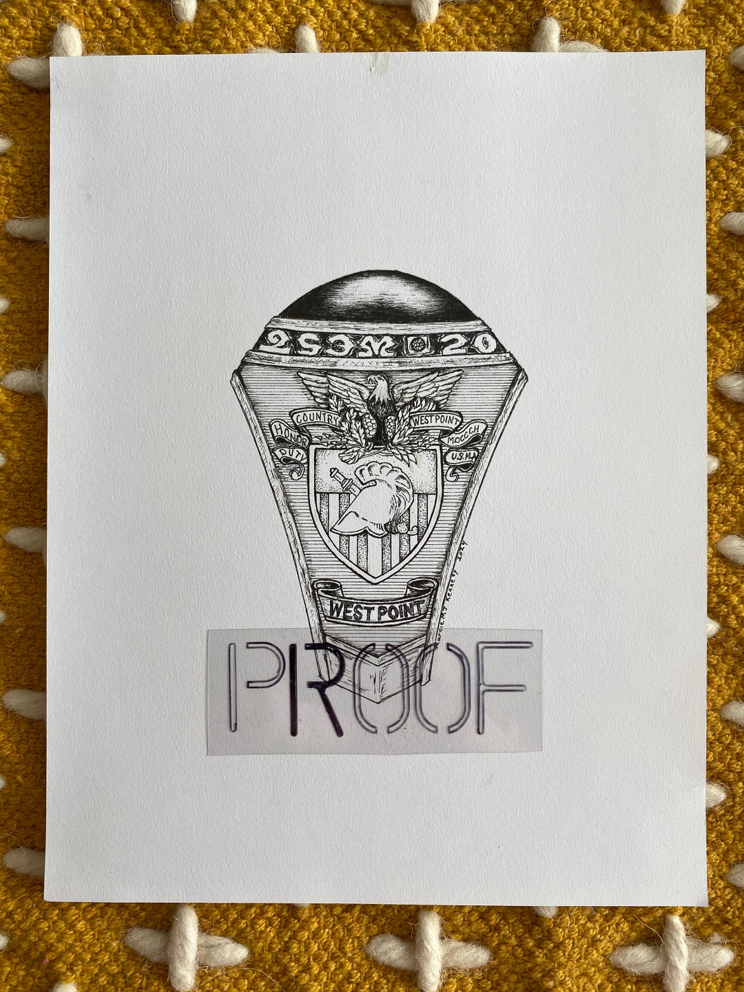 USMA West Point School Crest Ring Print - Etsy
