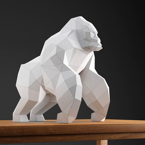 Pdf Papercraft Moose. Low Poly Sculpture. DIY Paper 3D - Etsy