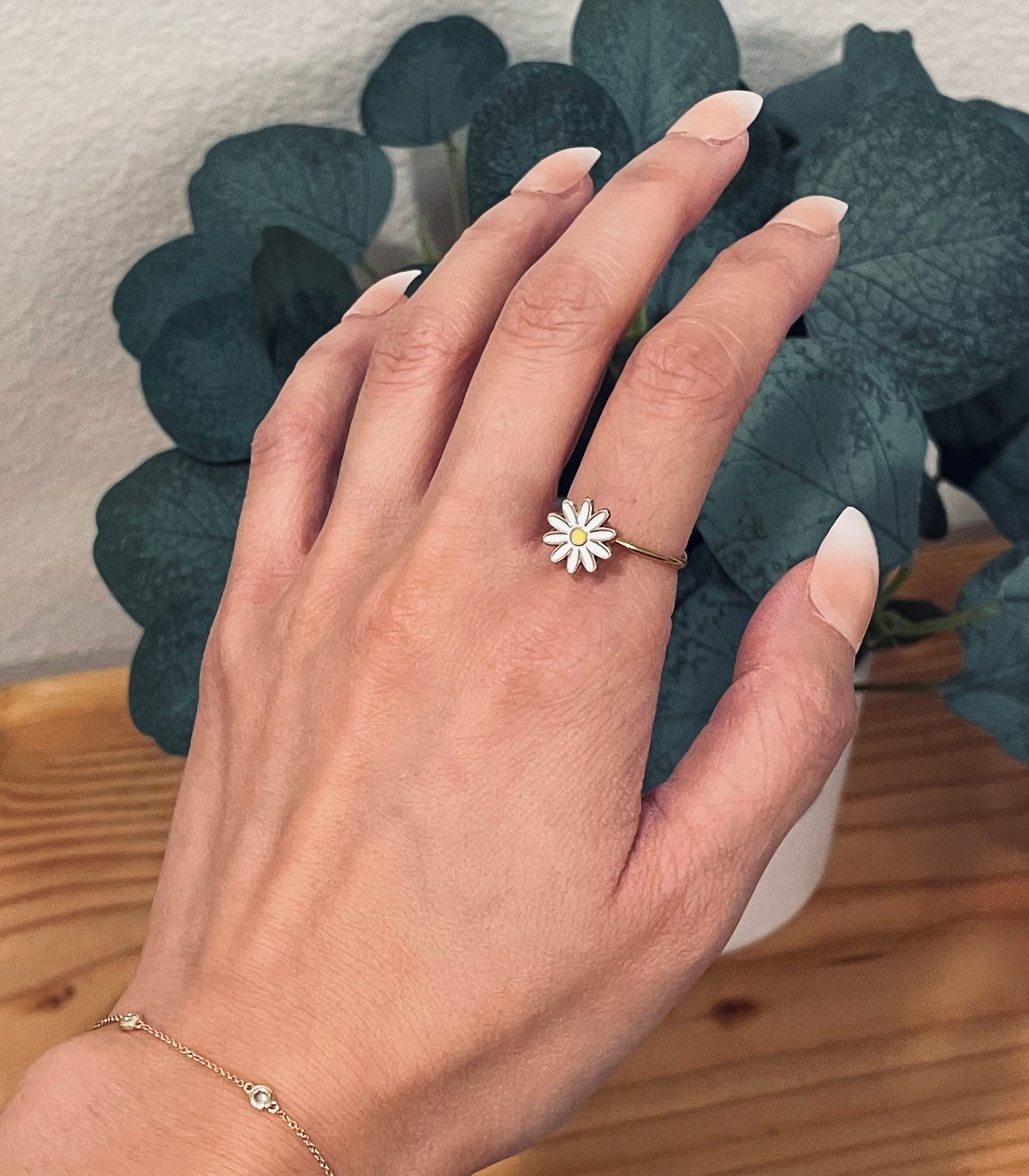 Fidget Ring Spinning Charm Ring Anti Anxiety Ring Gold - Etsy