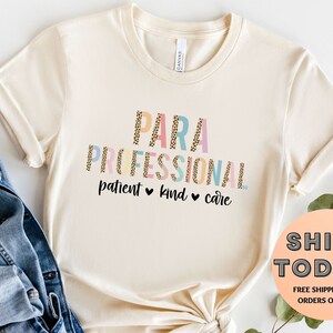 Paraprofessional Shirt, Teacher Aide Shirt, Para Shirt, Para Gift ...