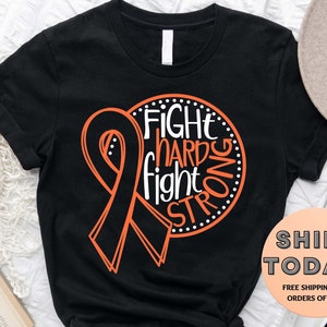 Leukemia Cancer Shirt Support Squad Leukemia Tee Orange - Etsy