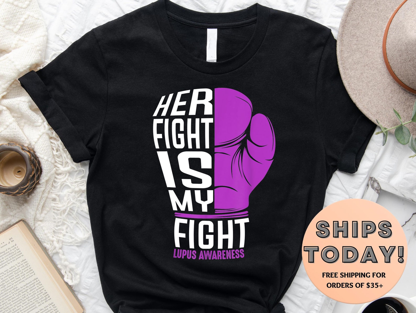 Her Fight is My Fight Lupus Awareness Shirt Lupus Warrior | Etsy