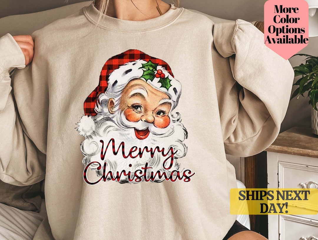 Women Christmas Santa Claus Sweater, Santa Claw Sweatshirt , Santa ...