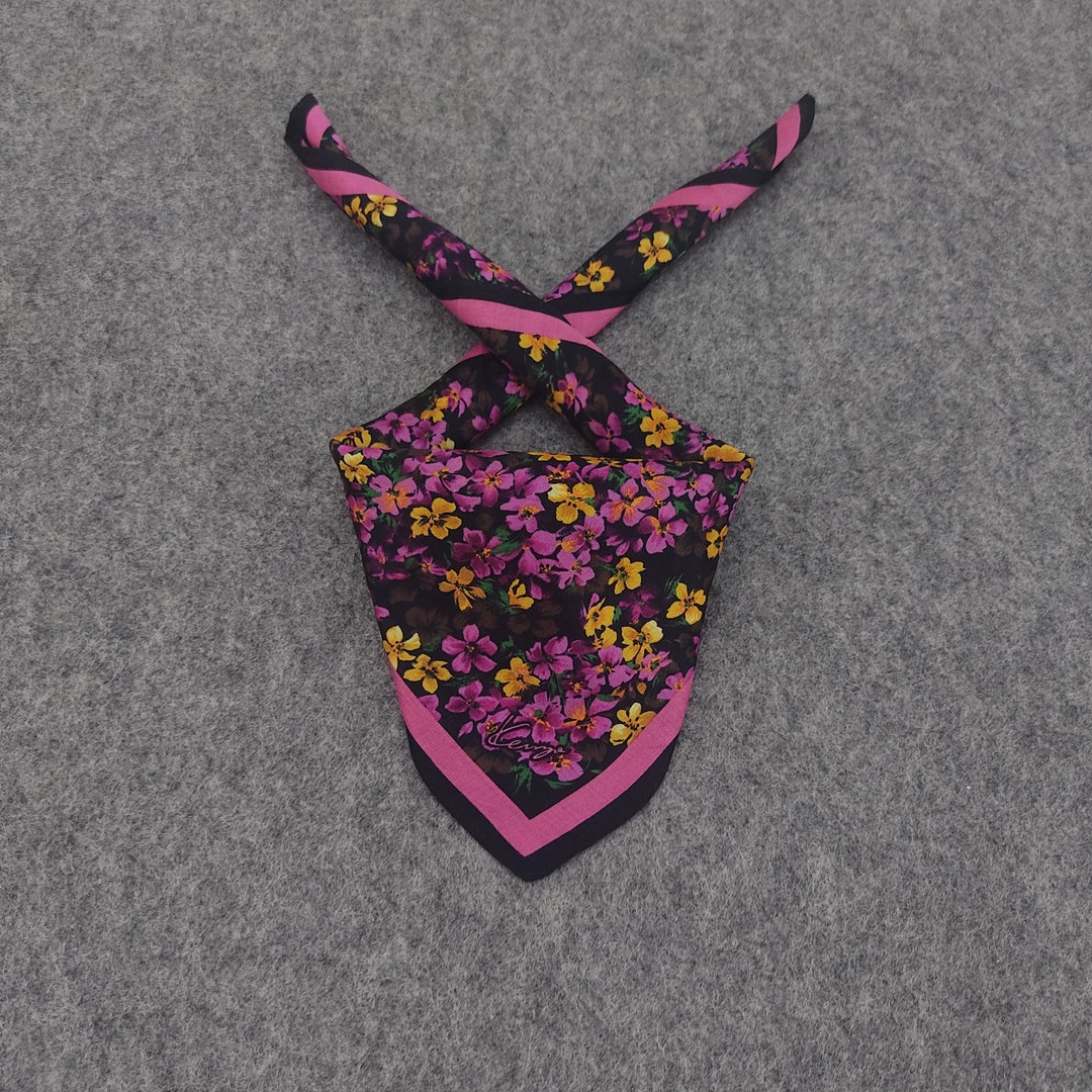 Kenzo Handkerchief Vintage 90s Floral Cotton, Japanese Designer ...