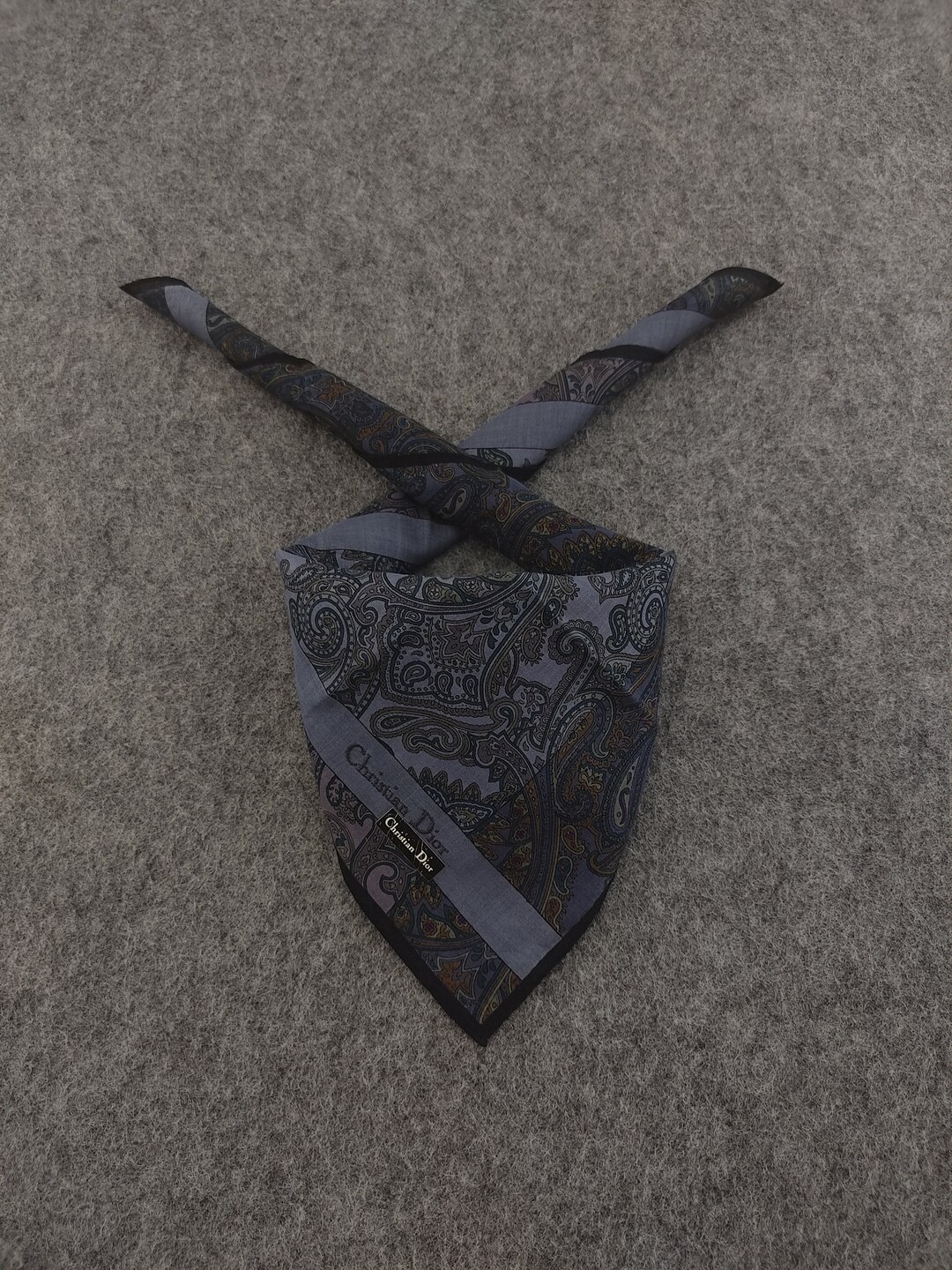 Rare 90s Christian Dior Handkerchief Elegant Vintage Fashion Accent ...