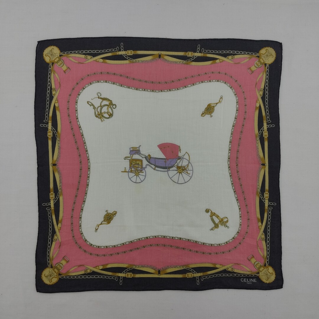 Rare 90s Celine Handkerchief Elegant Vintage Fashion Piece, Ideal for ...
