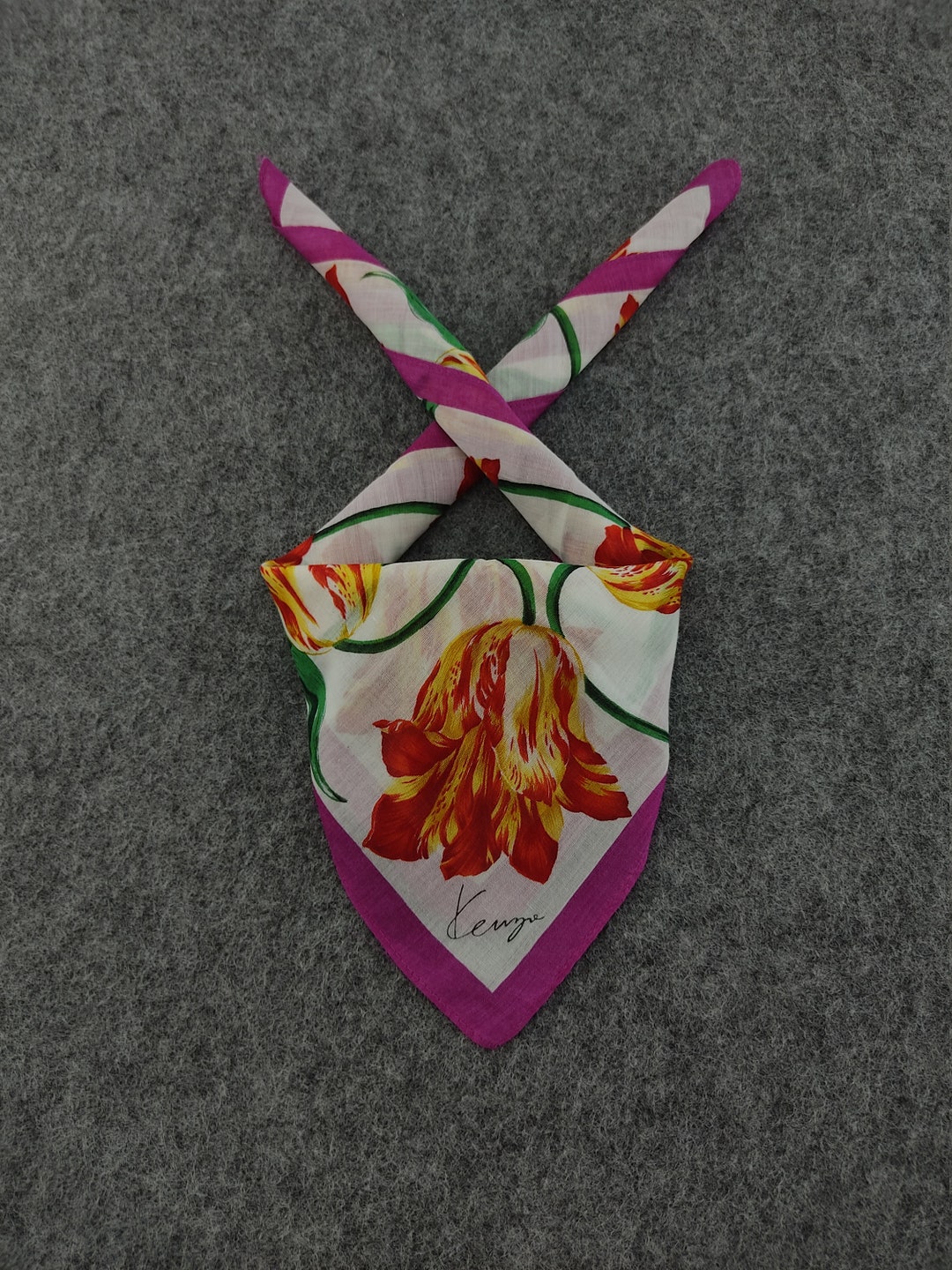 90s Authentic Vintage Kenzo Handkerchief Neckerchief Headband Bandana ...