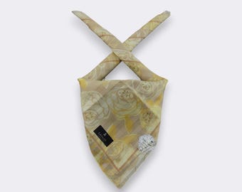 Vintage Lanvin Handkerchief 90s Floral Tartan Neckerchief, Multicolor ...