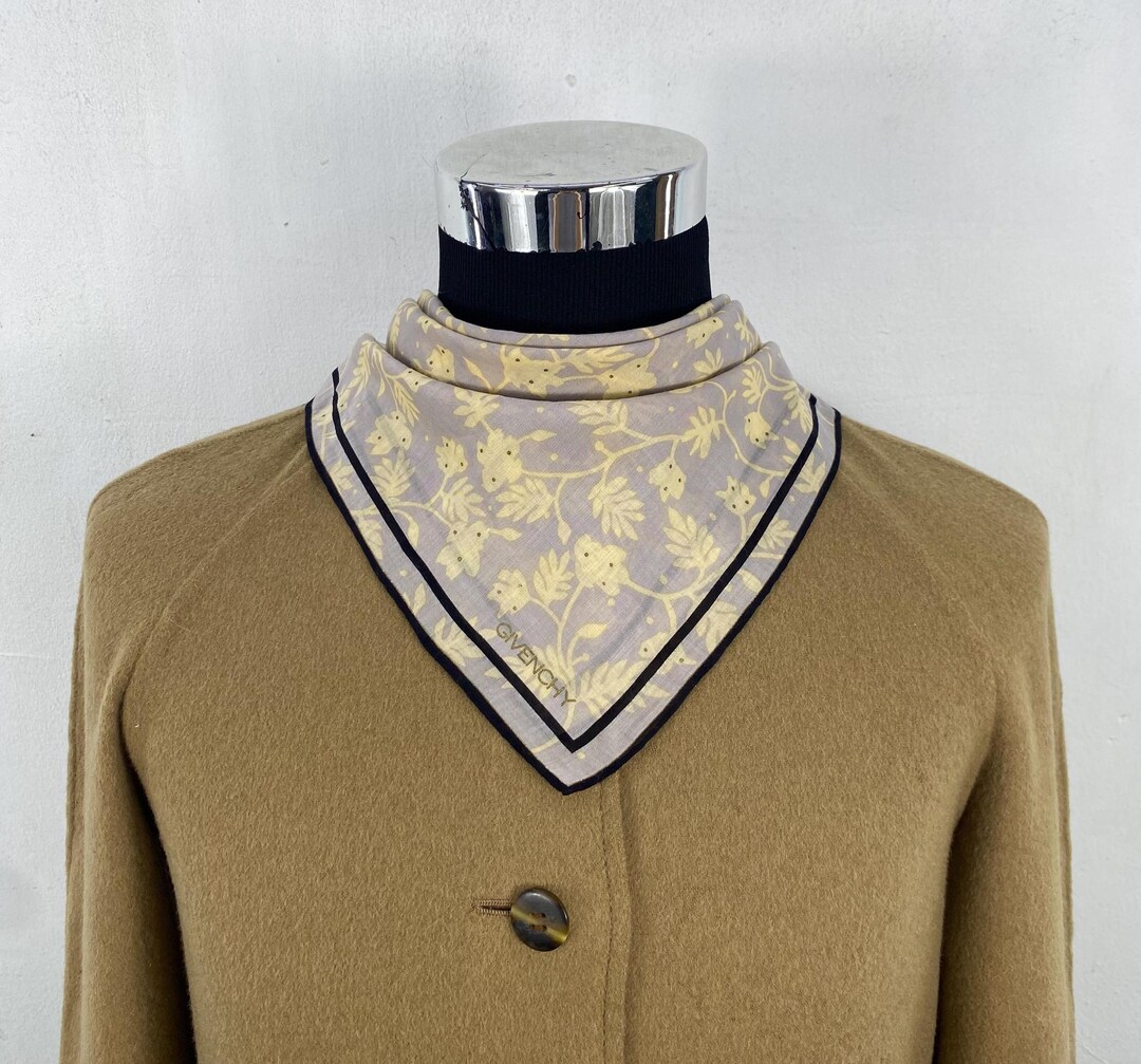 Vintage Givenchy Handkerchief - 90s Floral Neckerchief, Multicolor ...