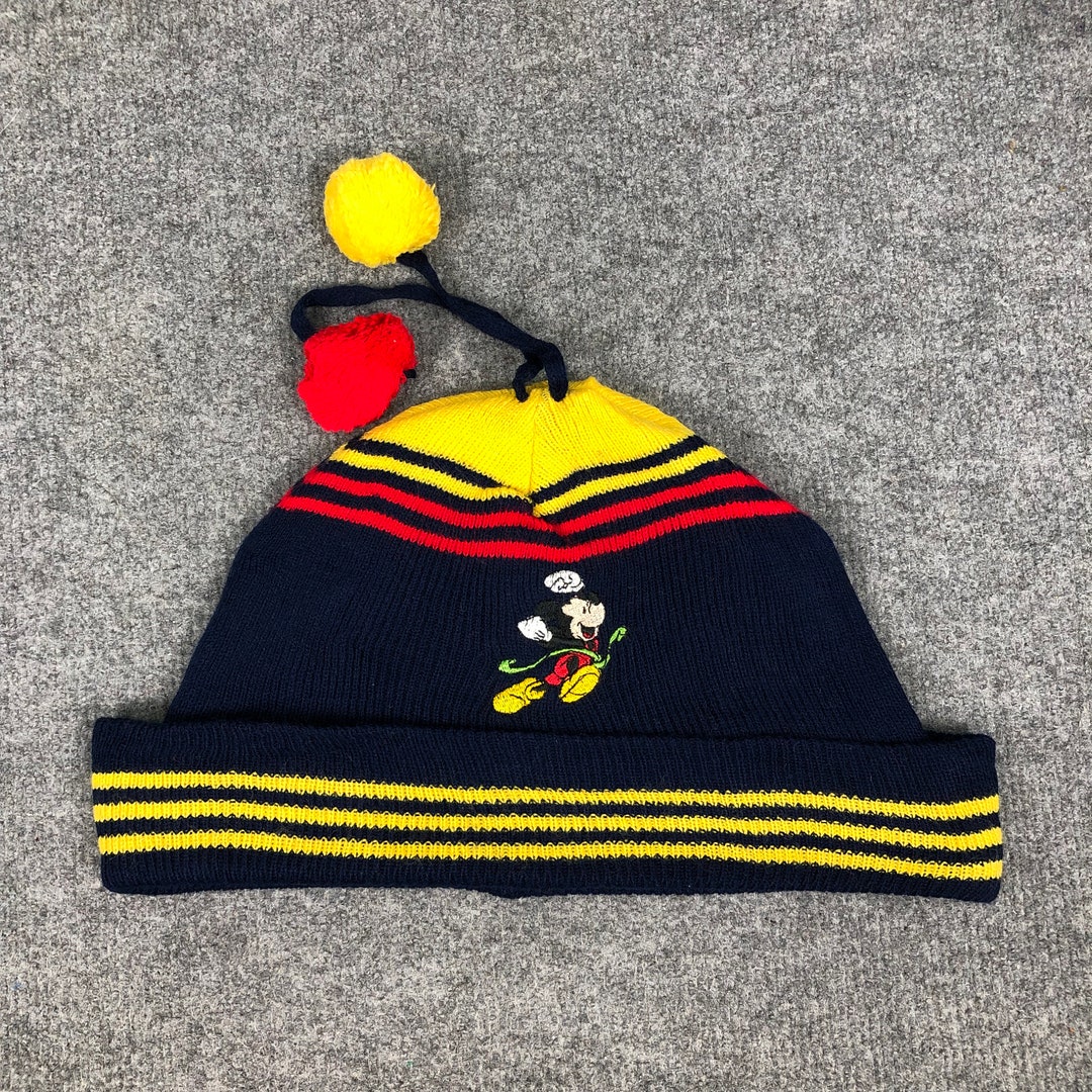Vintage Mickey Mouse Kids Retro Style Vintage Beanie Hat Warm & Stylish ...