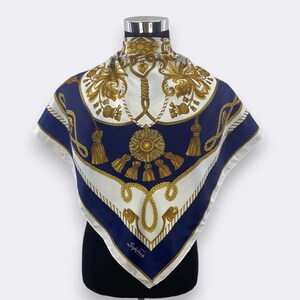 Vintage Sophisticato Paris Silk Scarf, Designer Luxury Accessory ...