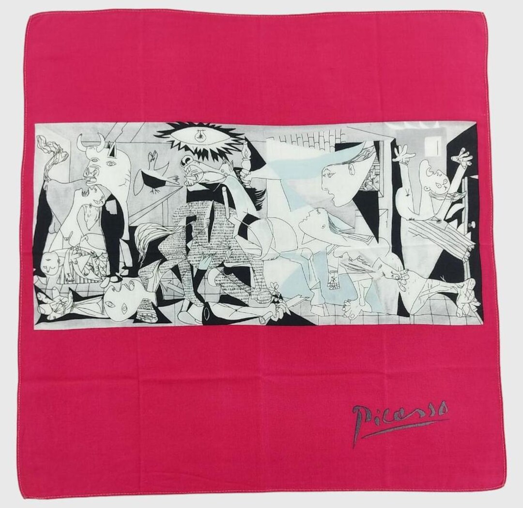 90s Authentic Vintage Picasso Handkerchief Neckerchief Headband Bandana ...
