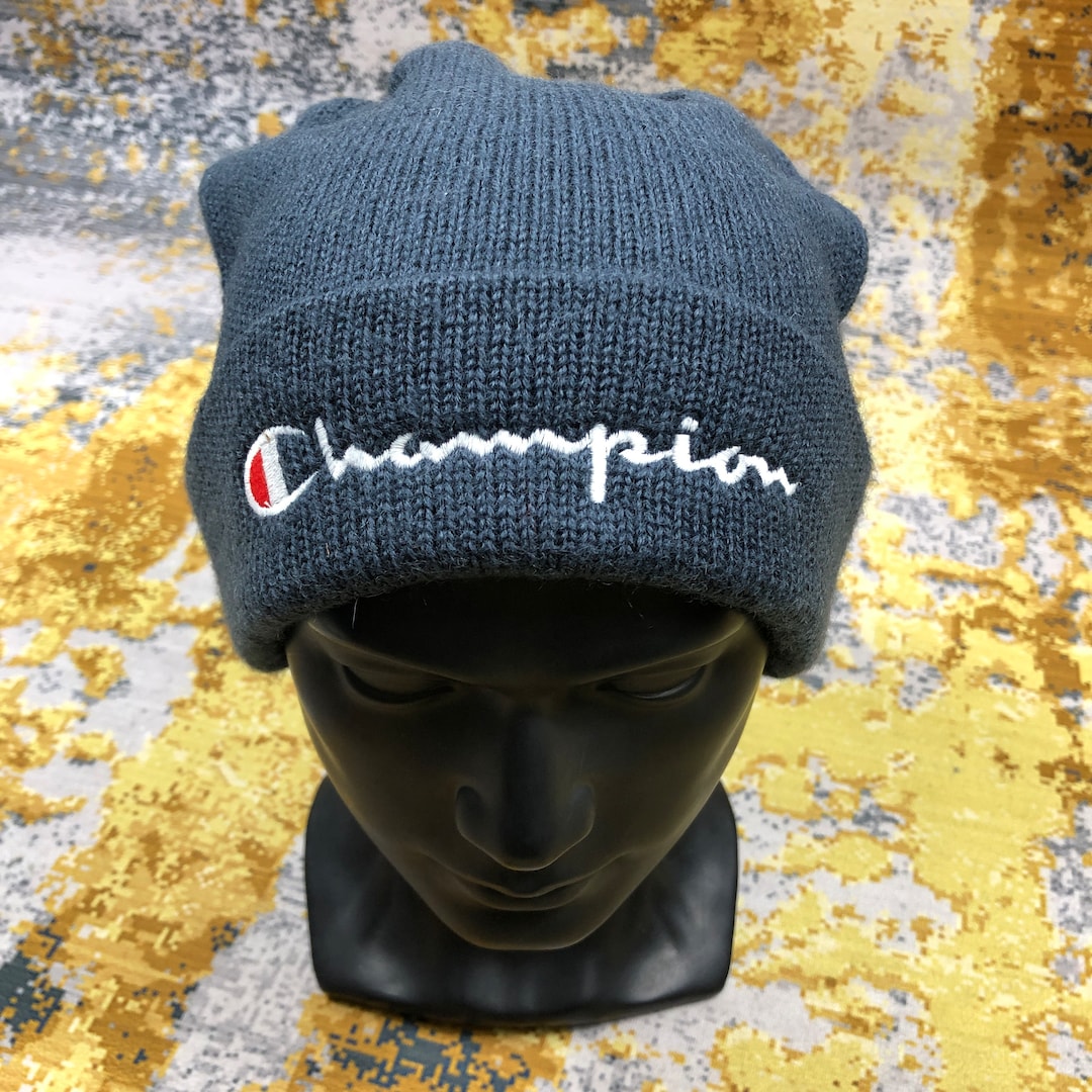 Vintage Champion Retro Style Vintage Beanie Hat Warm & Stylish Ideal ...