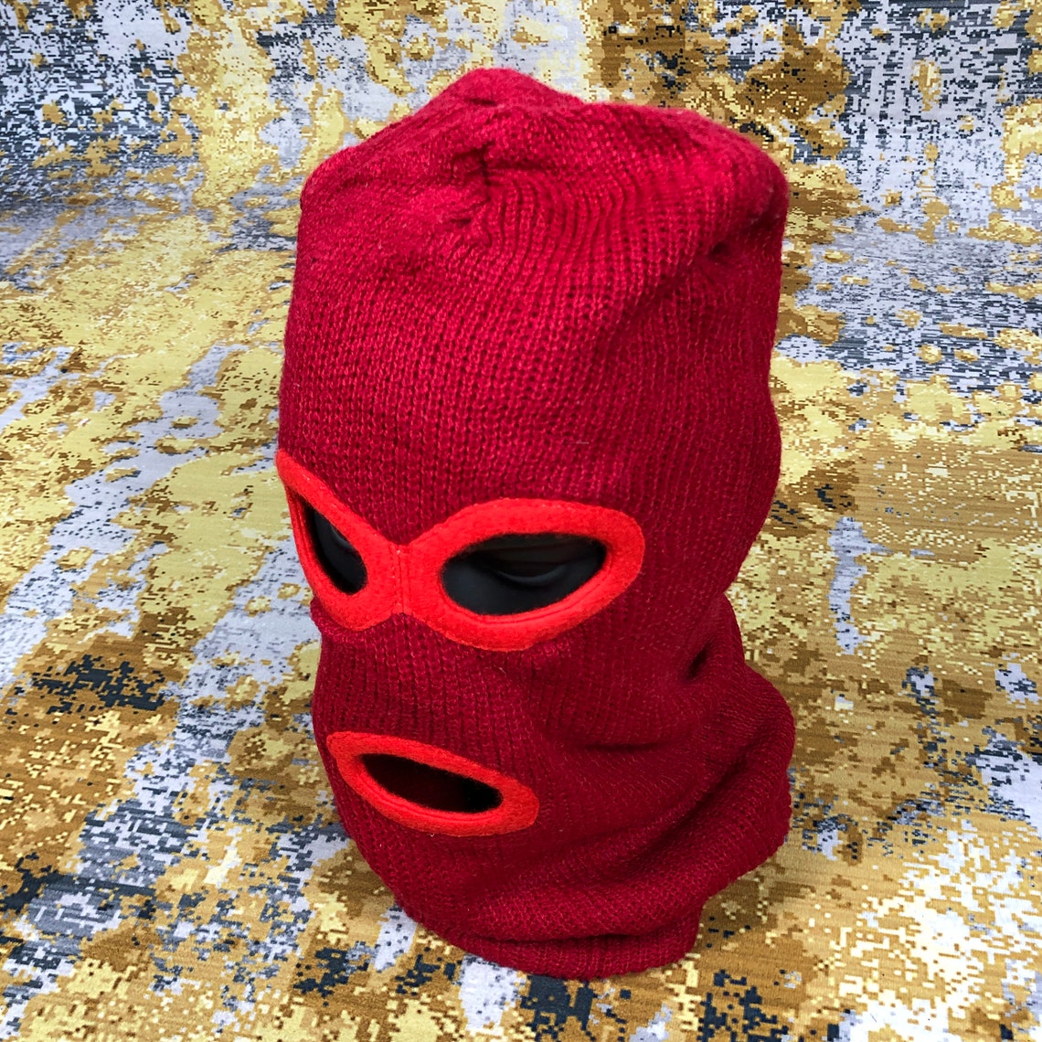 Vintage Ski Mask Hat Knitted Crochet Hats Beanie Knit Unisex - Etsy