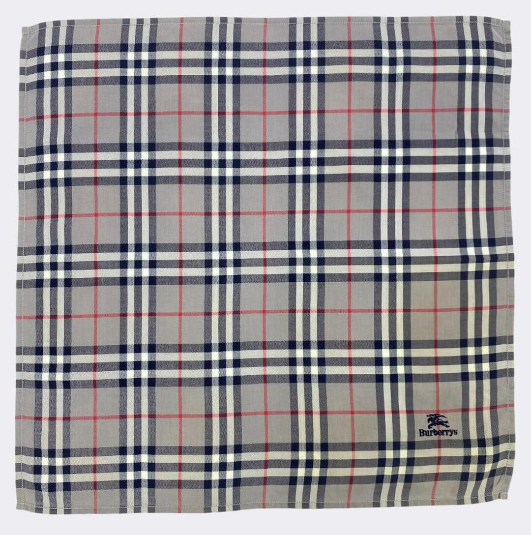 Vintage Burberry Tartan Handkerchief 90s Designer Neckerchief ...