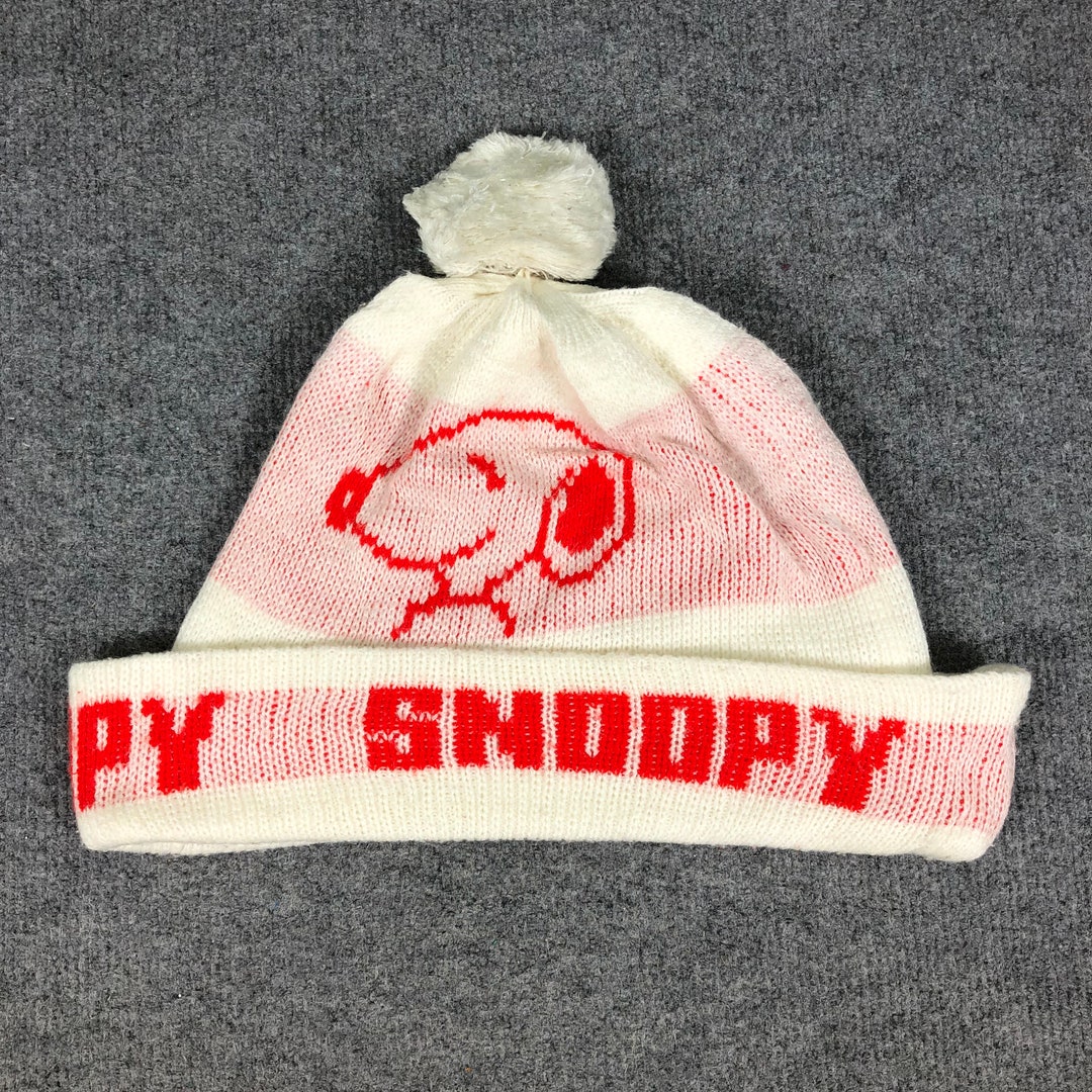 Vintage Snoopy Beanie Snow Cap Hats Knitted Crochet Hats Beanie Knit ...