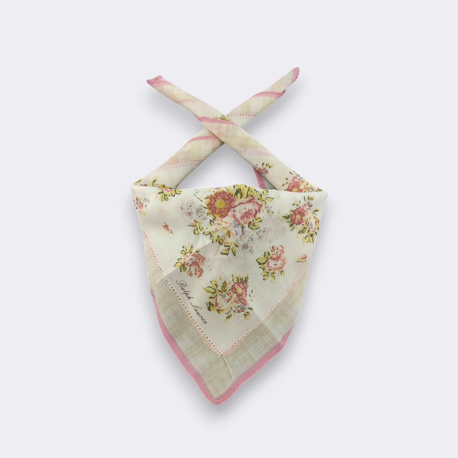 Ralph Lauren Floral Handkerchief, Authentic 90s Vintage Neckerchief ...