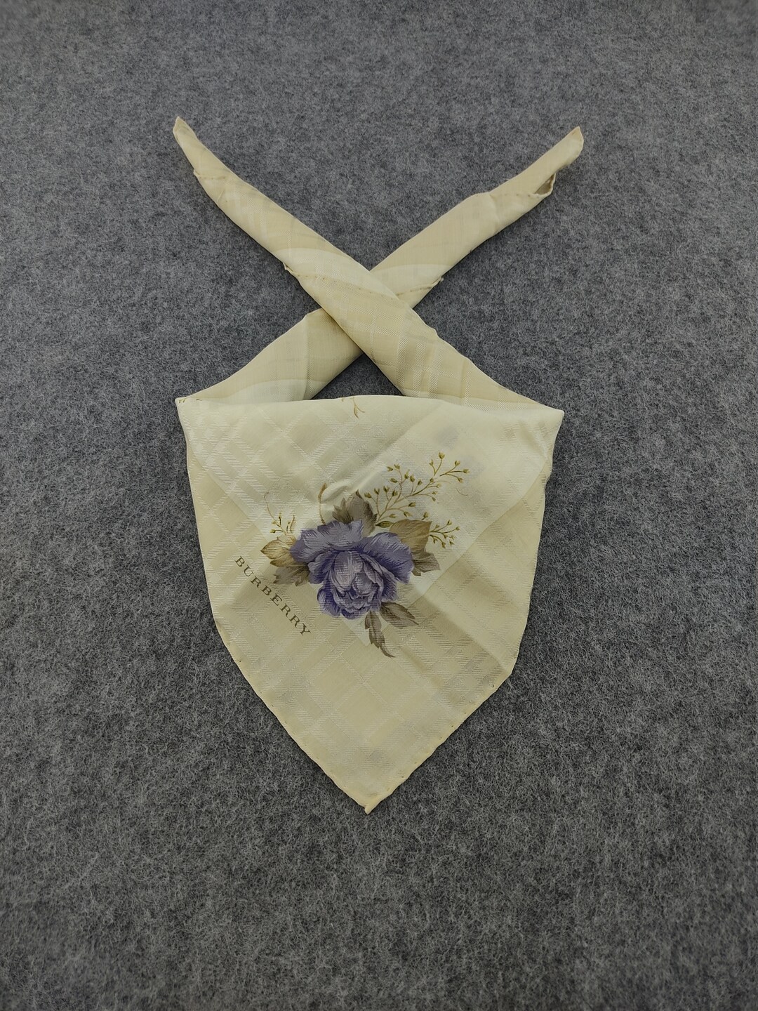 Burberry Floral Handkerchief Authentic Vintage 90s Neckerchief, Chic ...