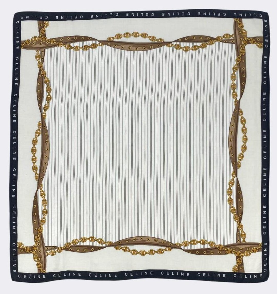 Rare 90s Celine Handkerchief Elegant Vintage Fashion Piece, Ideal for ...