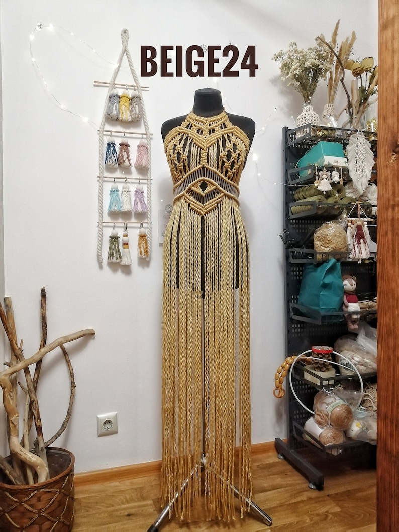 Macrame Dress Boho Hippie Festival Dress Rope Dress Handmade | Etsy
