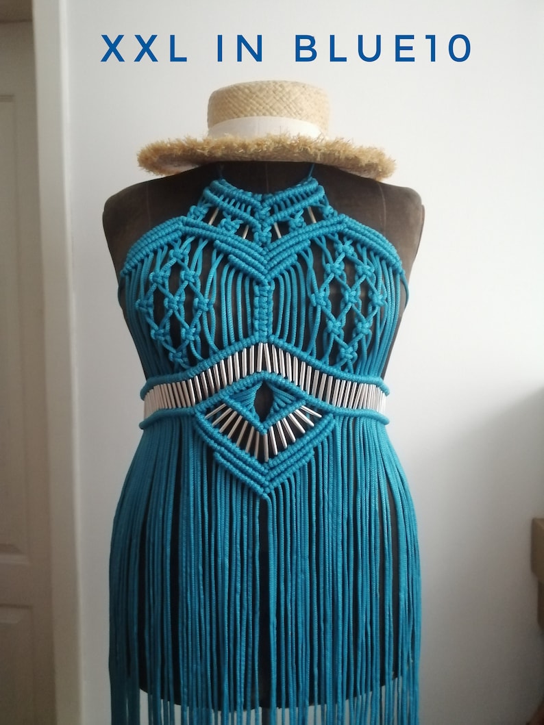 Macrame Dress Boho Hippie Festival Dress Rope Dress Handmade - Etsy