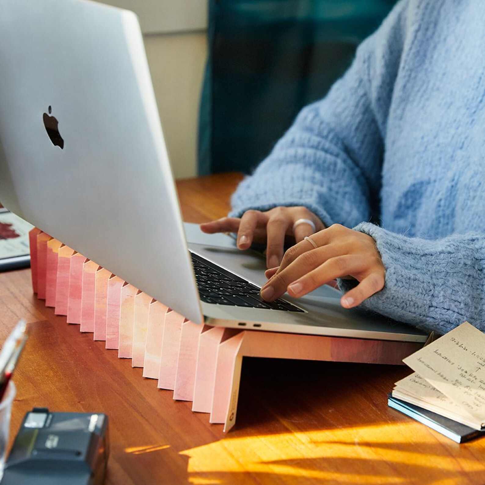 Lightweight Foldable Laptop Riser, Made From Recycled Paper, Minimalist ...