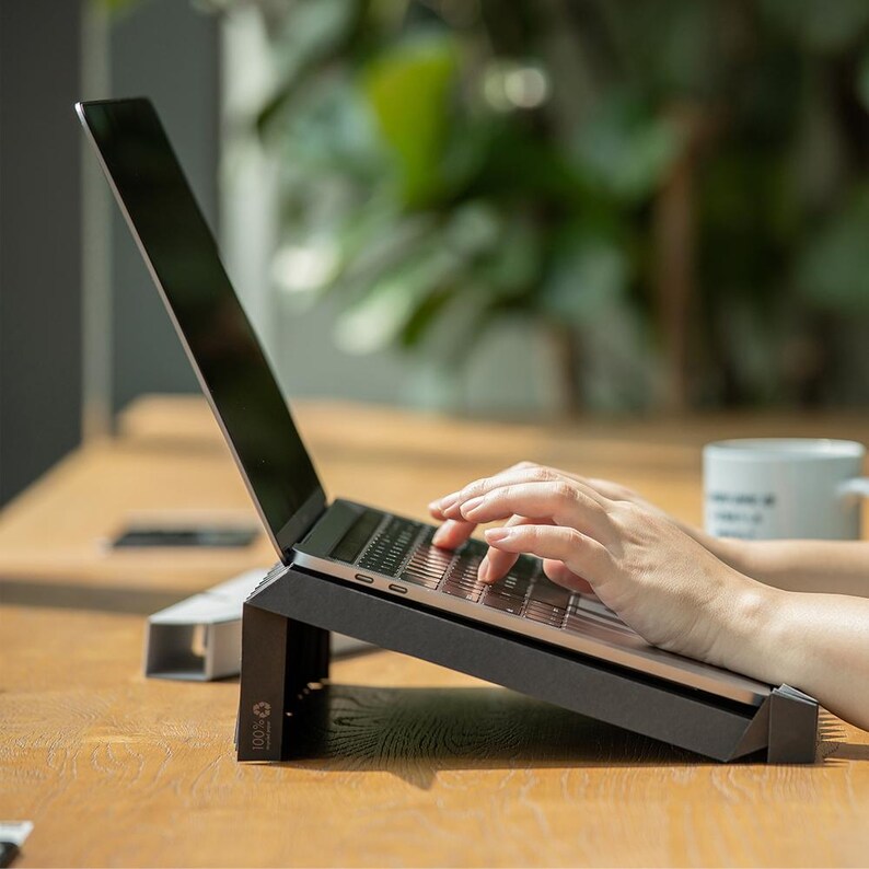 Lightweight Foldable Laptop Riser, Made From Recycled Paper, Minimalist ...