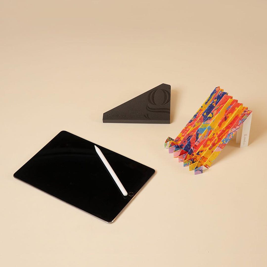 Smartphone Stand Made From Recycled Paper, Minimalist Tablet Holder ...