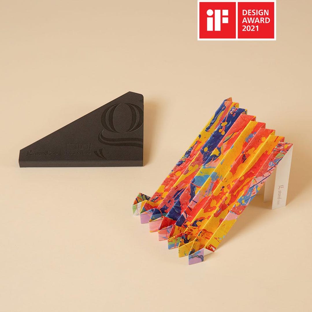 Eco-friendly Recycled Paper Phone Stand, Foldable Smartphone & Tablet ...