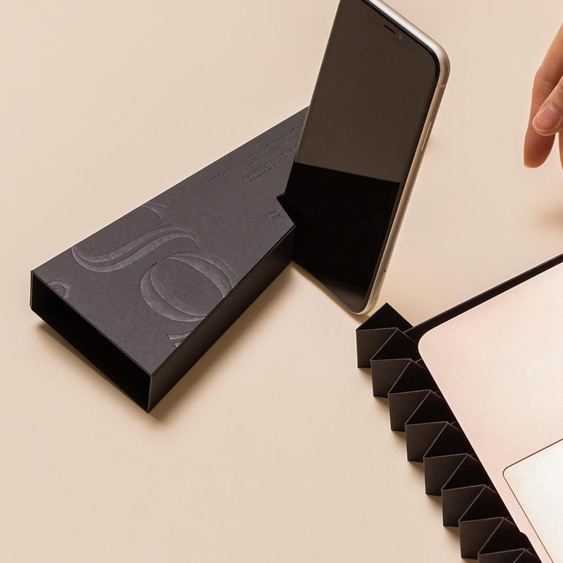 Lightweight Foldable Laptop Riser, Made From Recycled Paper, Minimalist ...