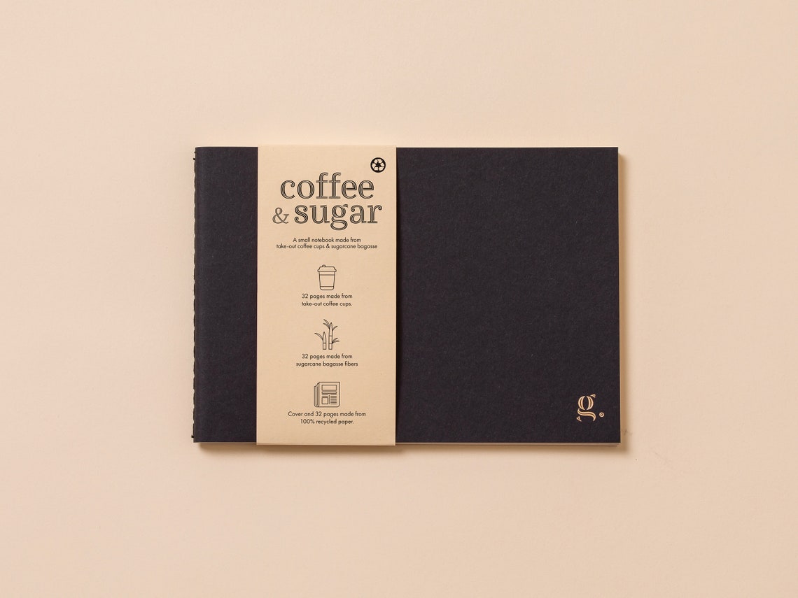 Notebook Set x2 G.note Made of Coffee Takeout Cup & Sugar - Etsy