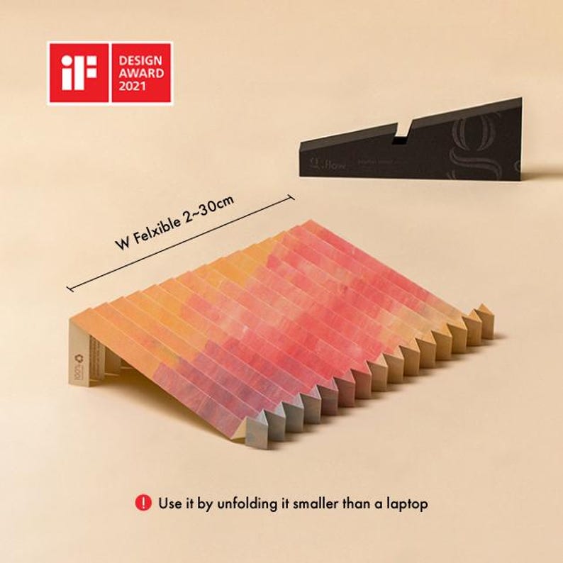 Lightweight Foldable Laptop Riser, Made From Recycled Paper, Minimalist ...