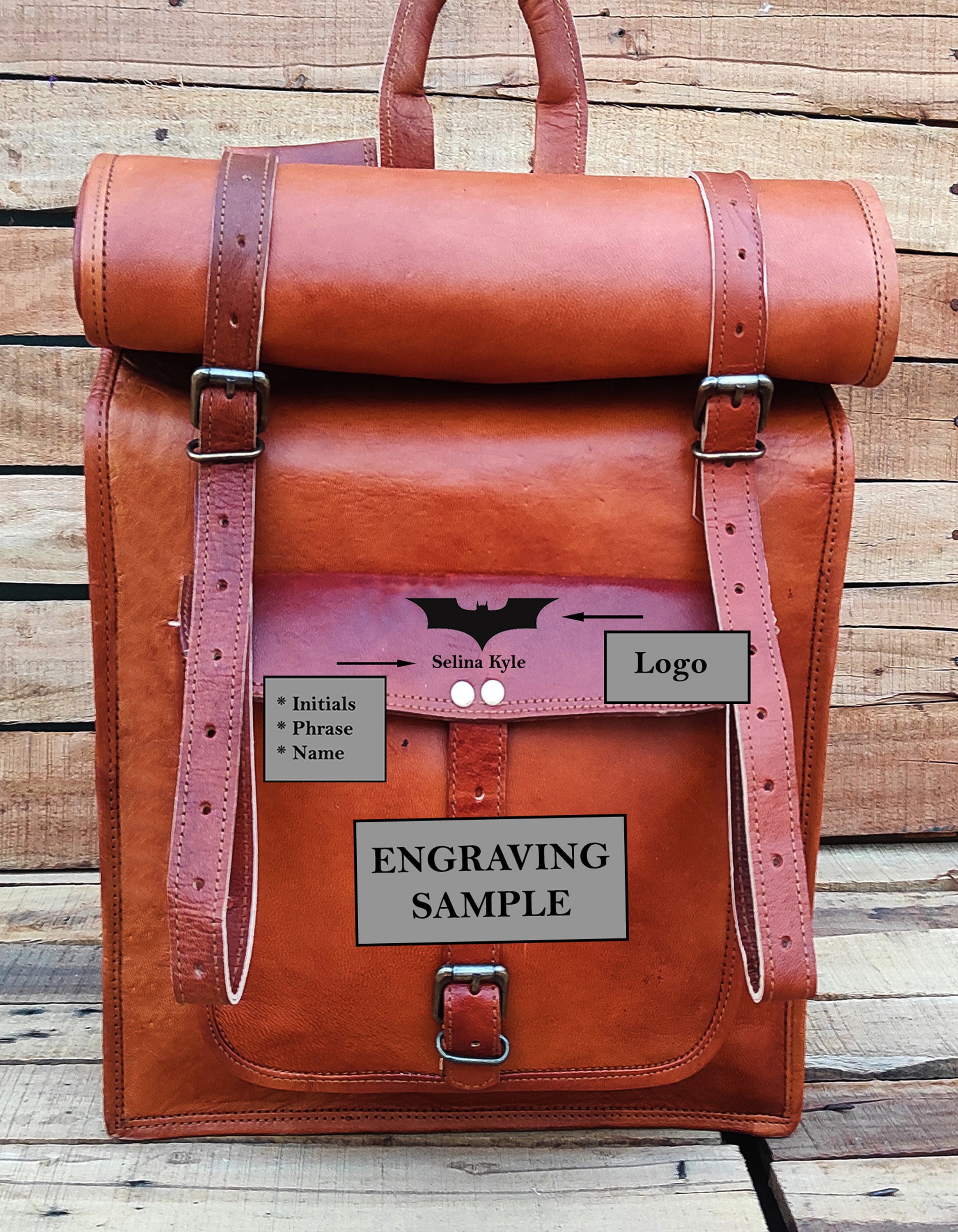 Handmade Leather Roll Top Backpack Leather Rucksack - Etsy