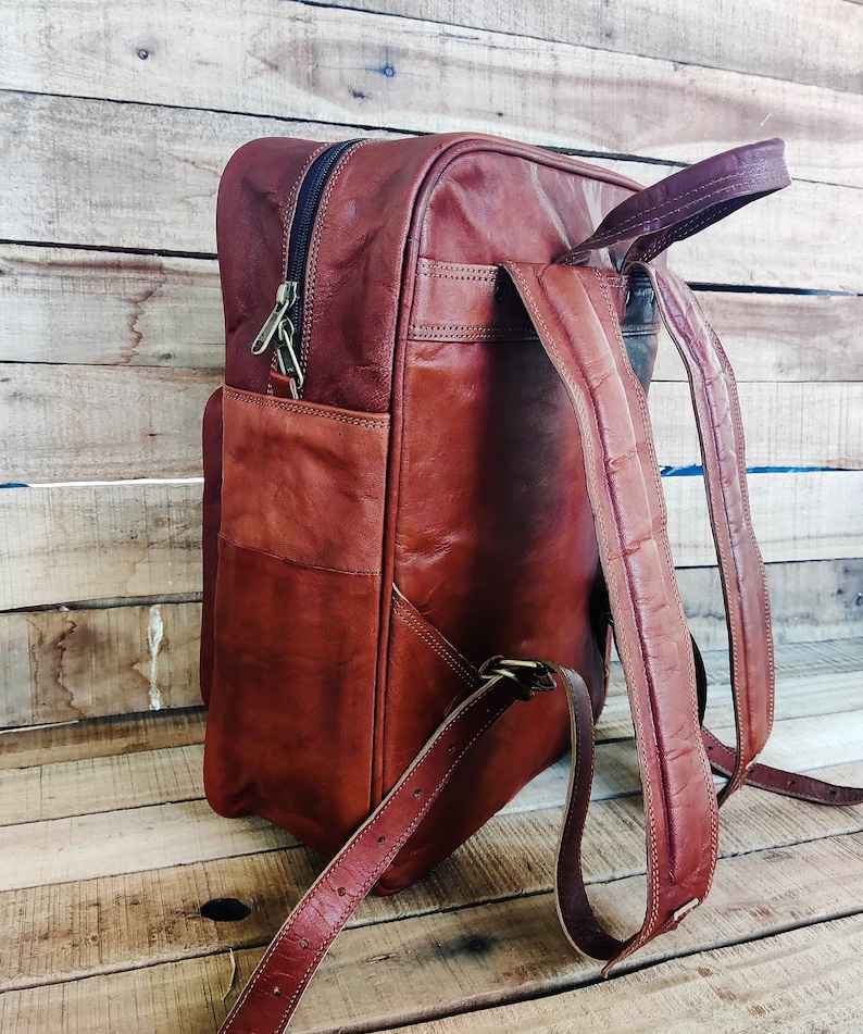 Leather Backpack Leather Laptop Backpack Handmade Leather - Etsy
