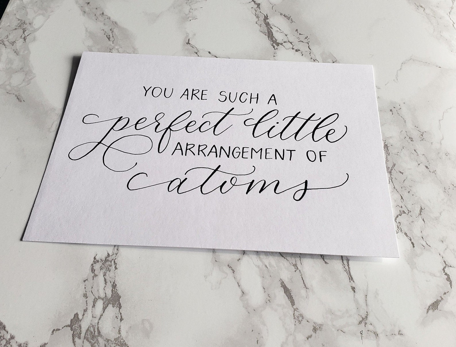 Handwritten Calligraphy Science Quote Modern Calligraphy Sign - Etsy