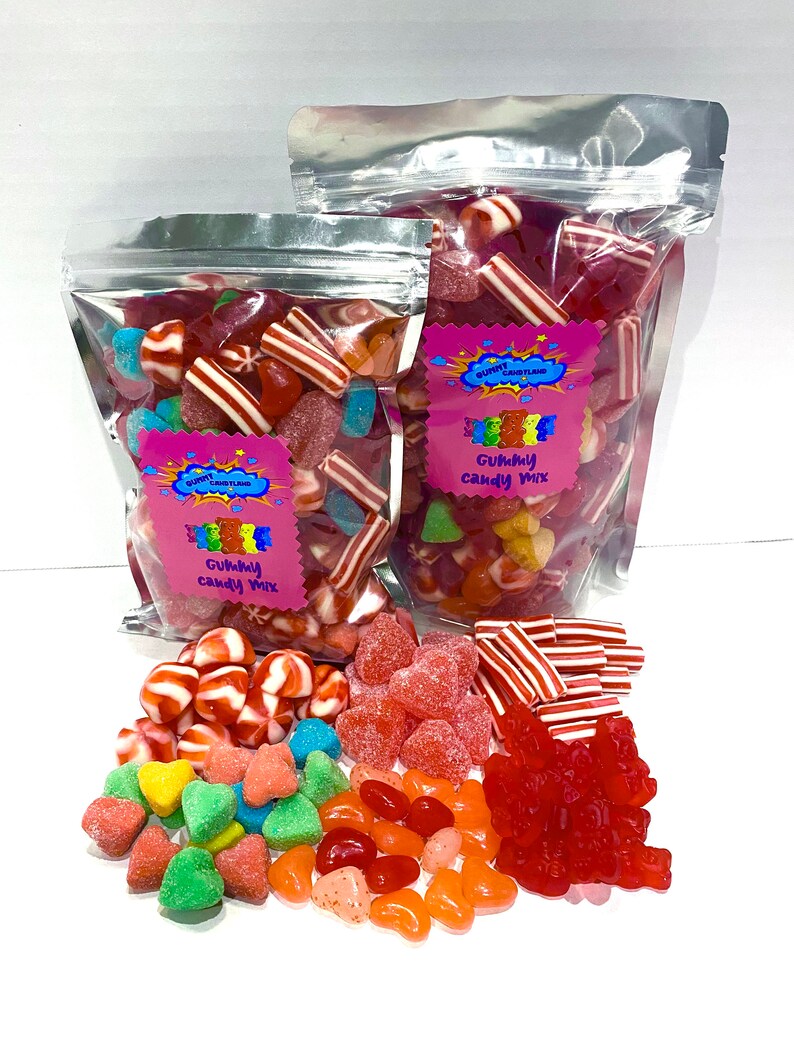 Red Gummy Candy Mix Heart Gummies Mix - Etsy