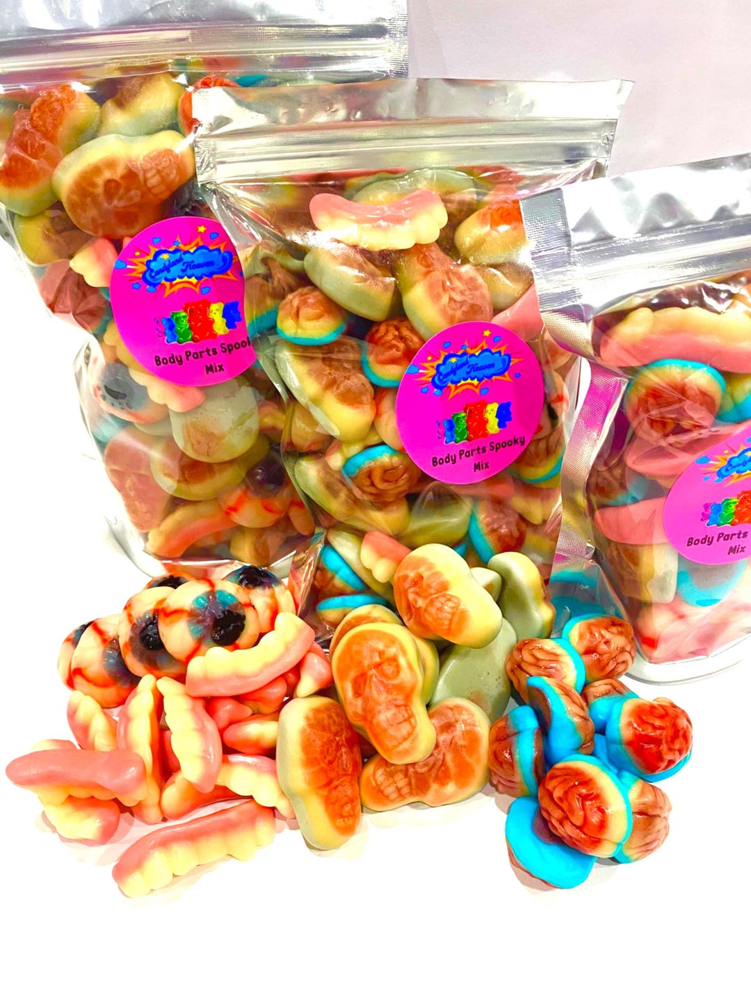 Gummy Missing Body Parts Gummy Brains Gummy Teeth Gummy Eyeballs Spooky ...