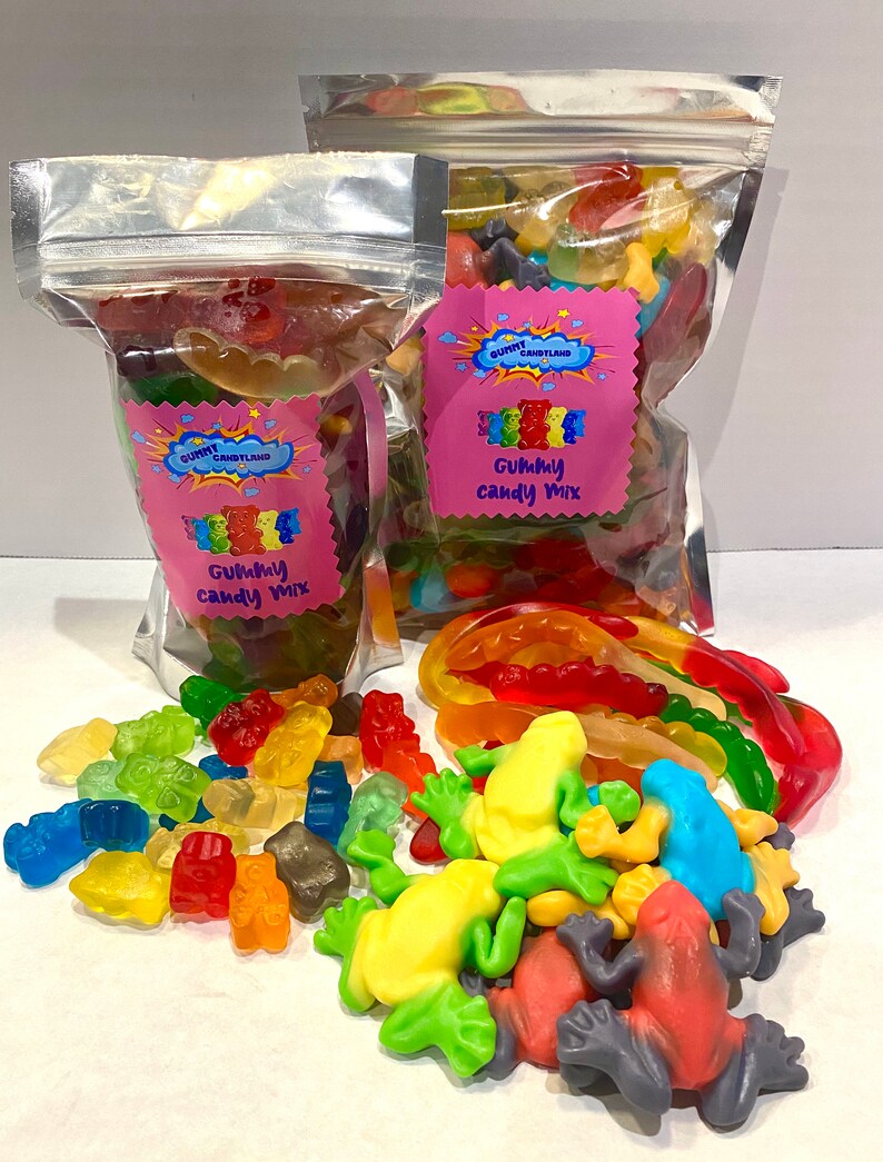 Gummy Frogs Worms Bears Candy Mix - Etsy