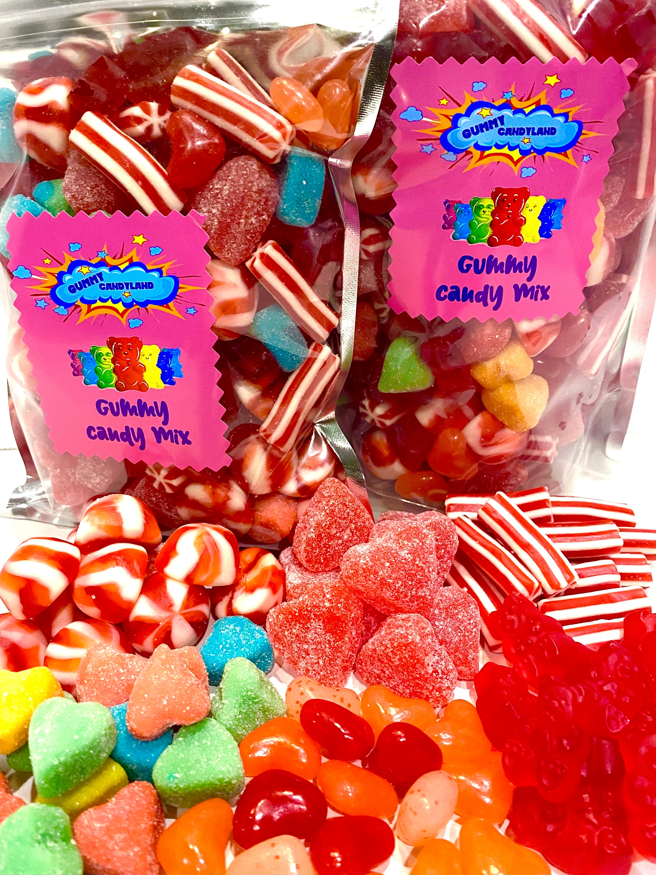 Red Gummy Candy Mix Heart Gummies Mix - Etsy