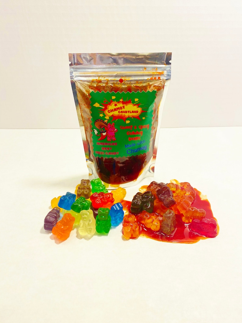 Spicy Gummy Bears Chamoy Candy Mexican Candy Picosito - Etsy