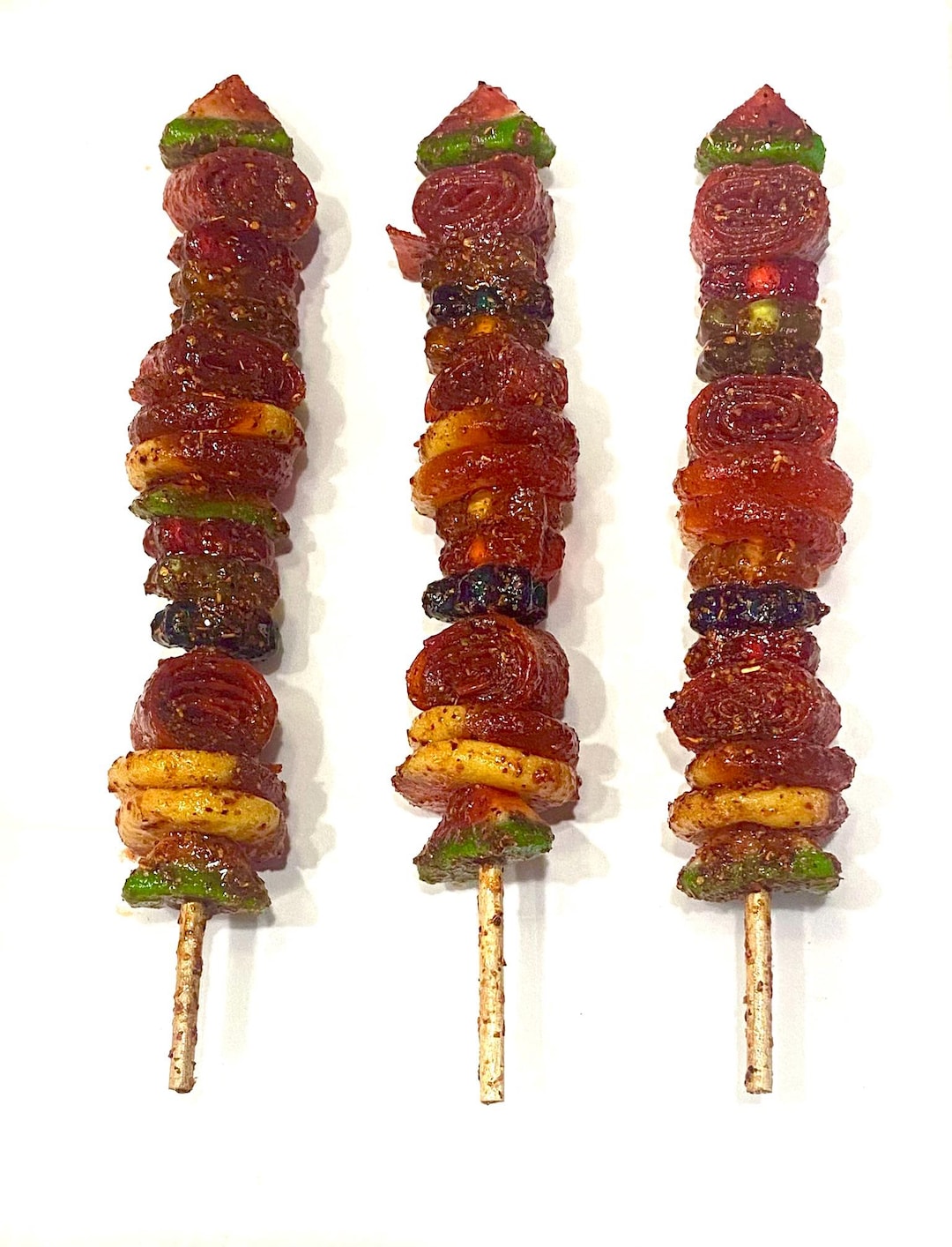 Chamoy Candy Kabobs Party Favors Spicy Chamoy Candy Picosito Sweet and ...
