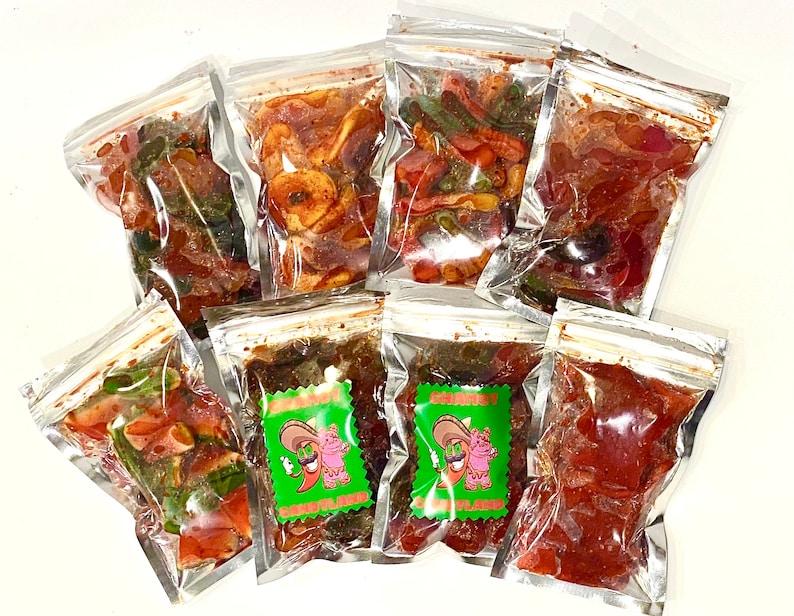 Spicy Gummy Chamoy Candy Bigger Sampler Pack Tajin Chamoy Candy Mexican ...