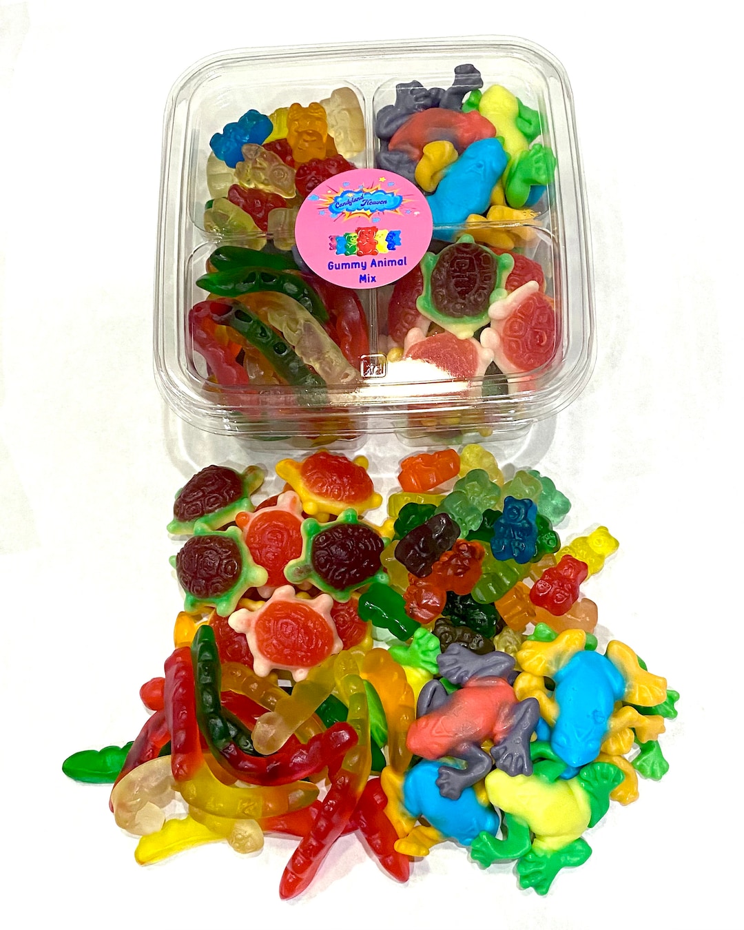 Animal Gummy Platter Mix Gummy Frogs Gummy Bears Gummy Worms Gummy ...