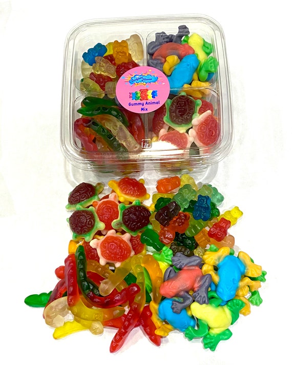 Animal Gummy Platter Mix Gummy Frogs Gummy Bears Gummy Worms - Etsy