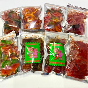 Spicy Gummy Chamoy Candy Bigger Sampler Pack Tajin Chamoy Candy Mexican ...